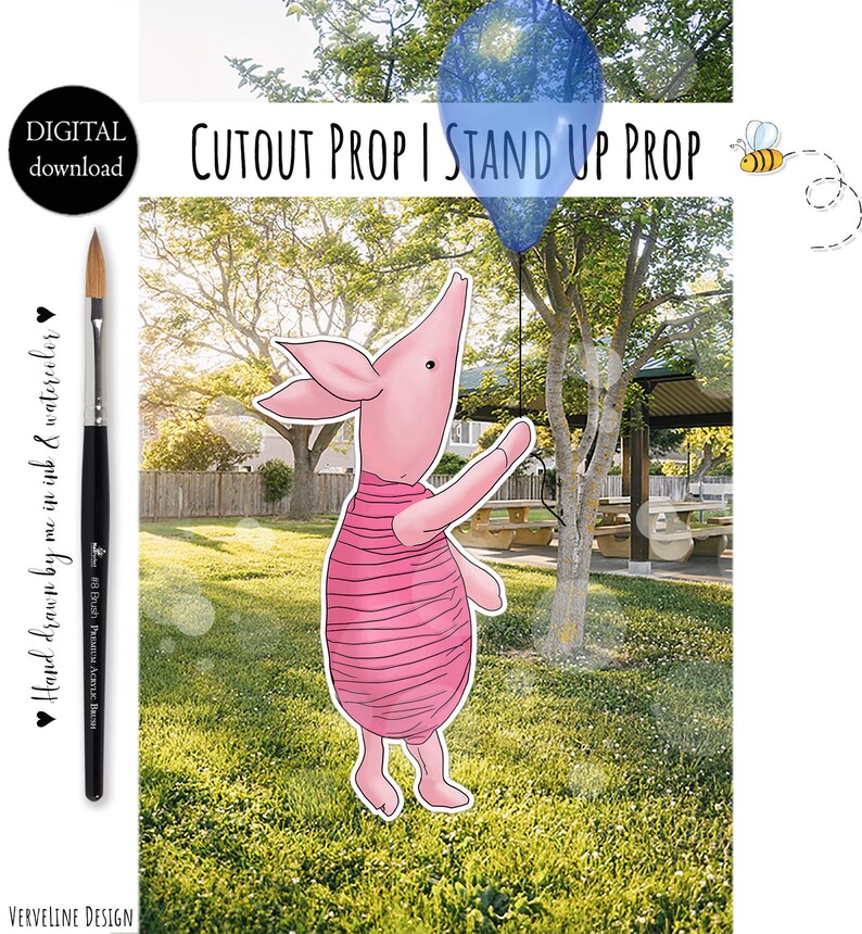 Piglet From Classic Winnie the Pooh Theme Baby Shower - Etsy
