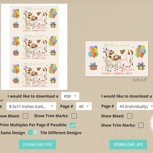 Gable Gift Box Label for Farm Animals Barnyard Party Birthday Boy Girl ...