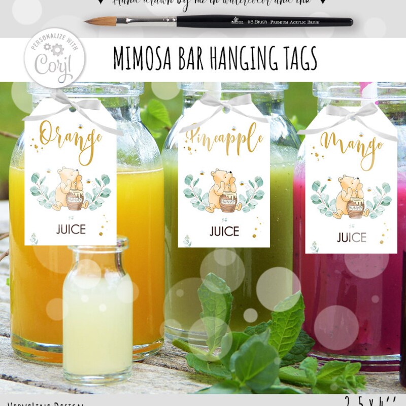 Mimosa Bar Labels - Etsy