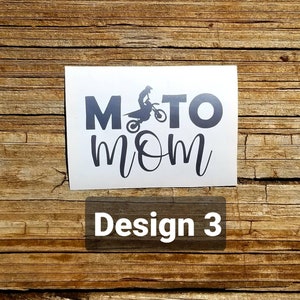 Moto Mom Decal/dirt Bike Mom Decal - Etsy