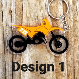 Dirt Bike Keychain/moto Keychain/motocross Key Chain - Etsy
