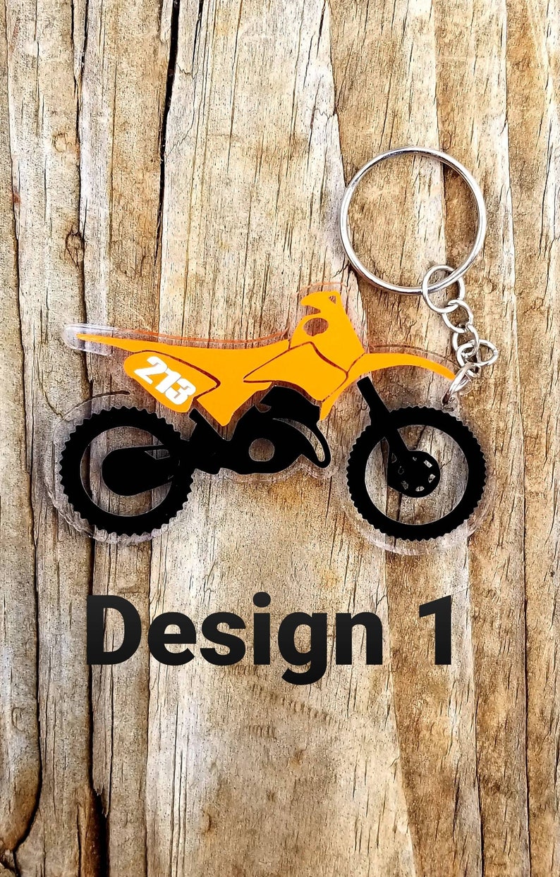 Dirt Bike Keychain/moto Keychain/motocross Key Chain - Etsy