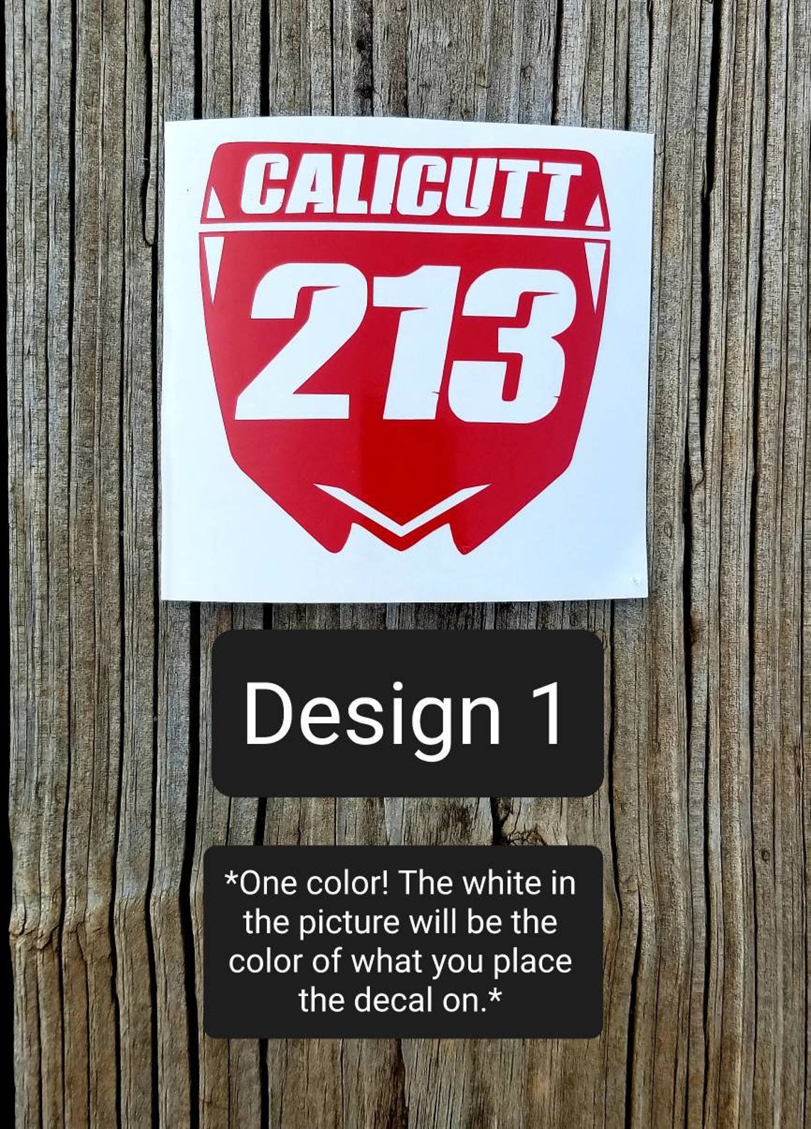 Dirt Bike Decal / Motocross Number Sticker/ Moto Decor/ - Etsy