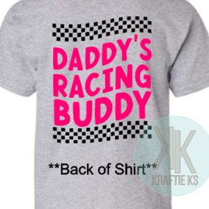 Daddy's Racing Buddy, Racing Shirt, Youth Racing Shirt, Youth Dirt Bike ...