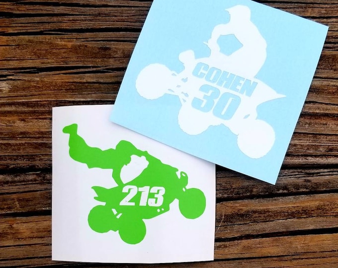 Quad Decal/ ATV Decal/ Forwheeler Decal/ ATV Sticker - Etsy