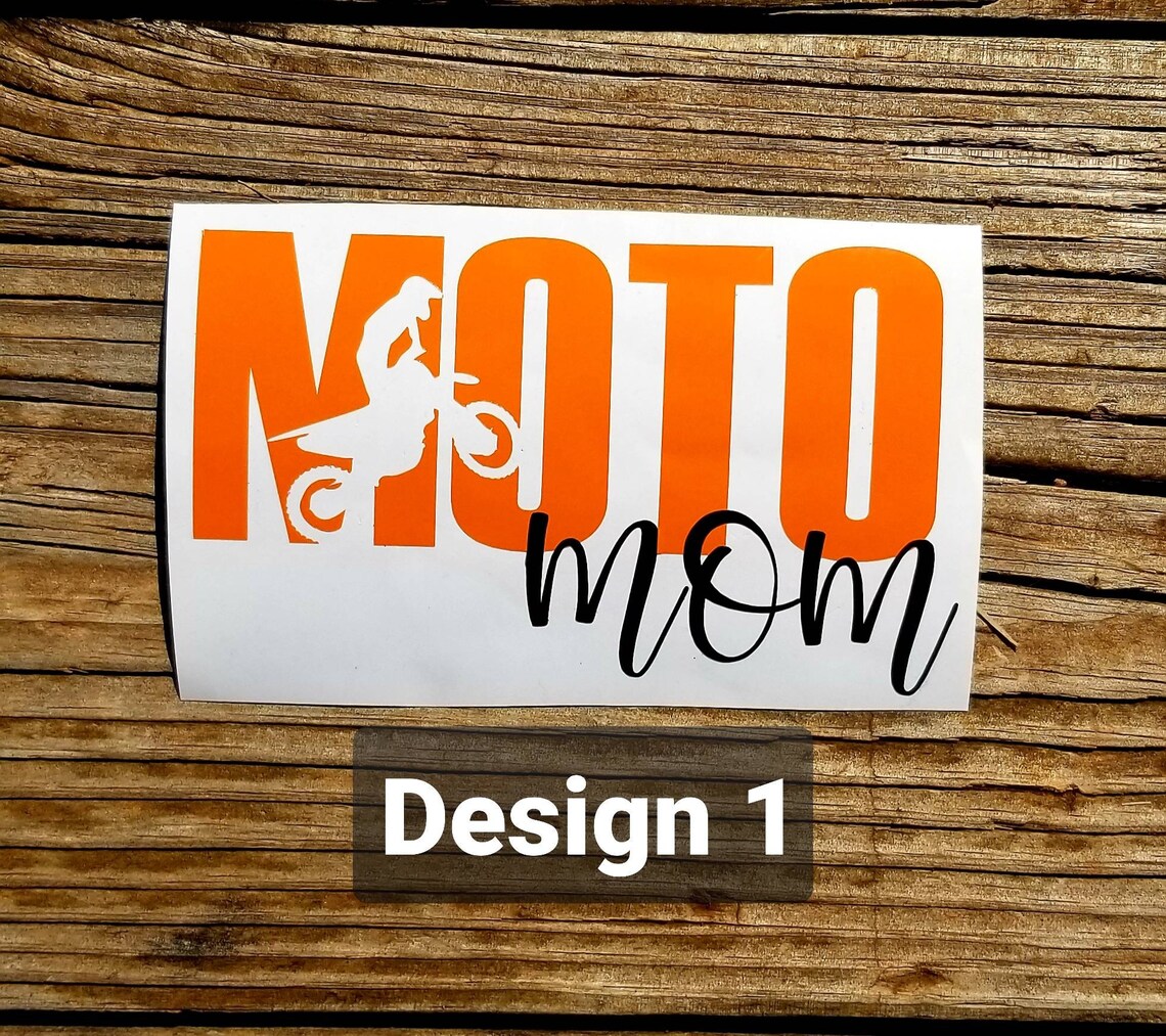 Moto Mom Decal/dirt Bike Mom Decal - Etsy