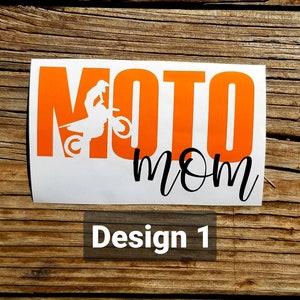 Moto Mom Decal/dirt Bike Mom Decal - Etsy