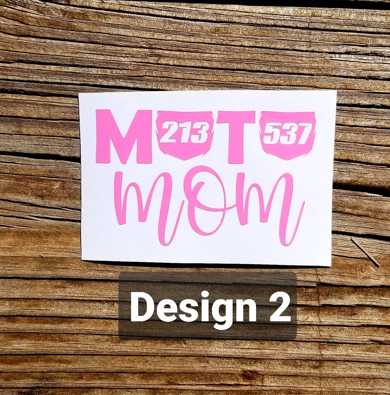 Moto Mom Decal/dirt Bike Mom Decal - Etsy