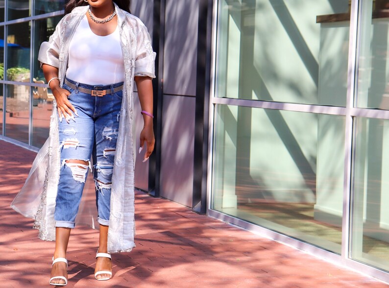 Asian Style Sheer Overcoat - Etsy