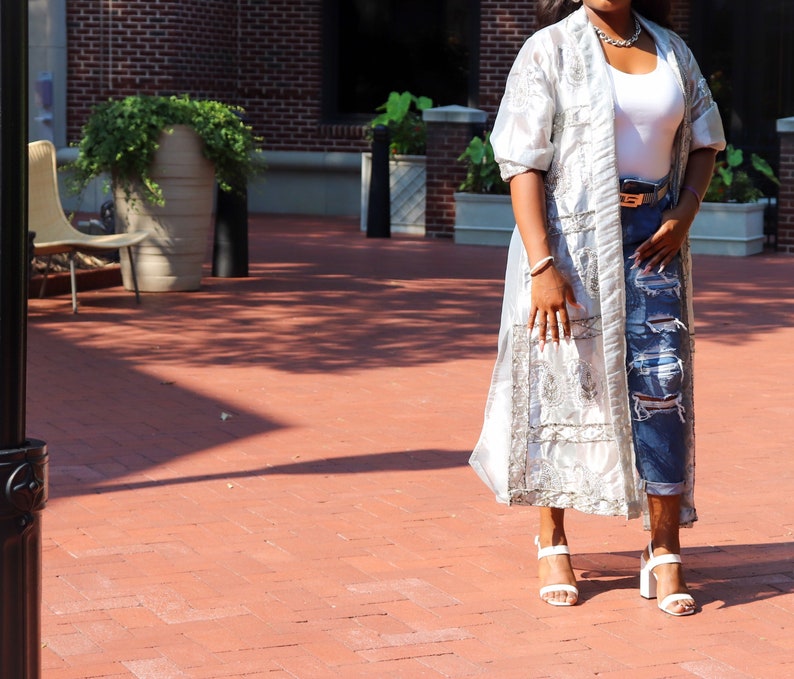 Asian Style Sheer Overcoat - Etsy