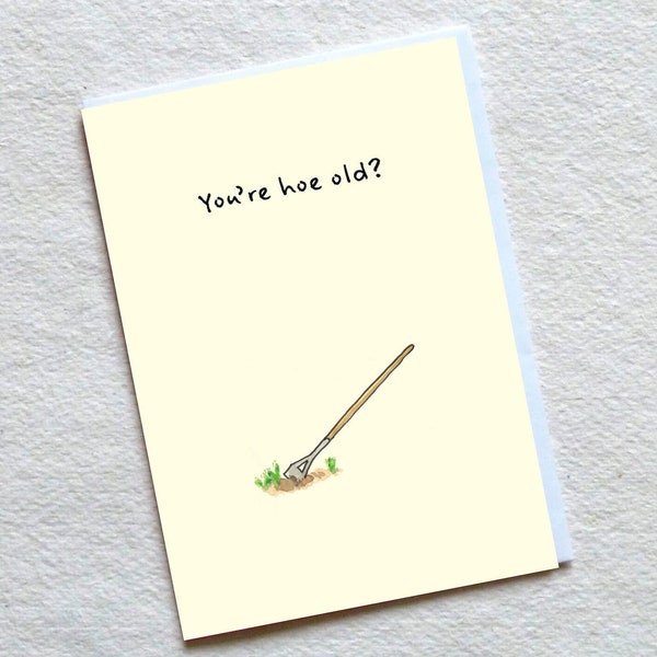 Funny Gardening Birthday Card - Etsy UK