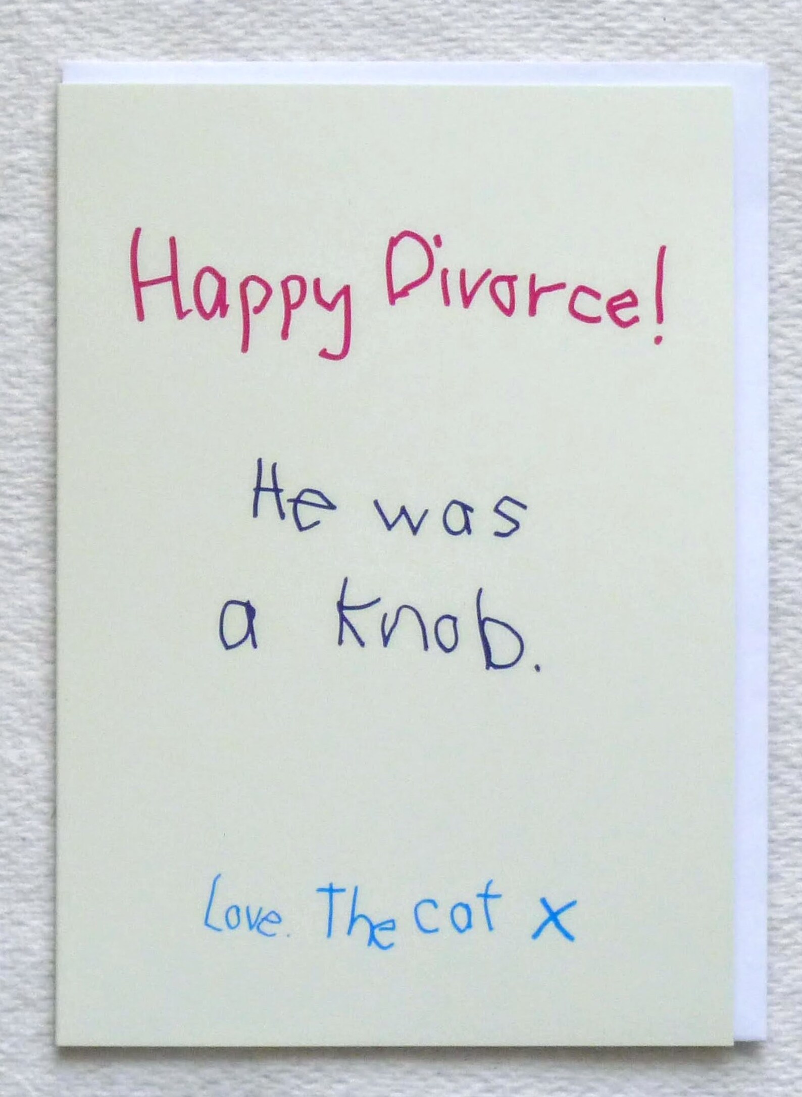 Happy Divorce From the Cat/funny Divorce Card - Etsy