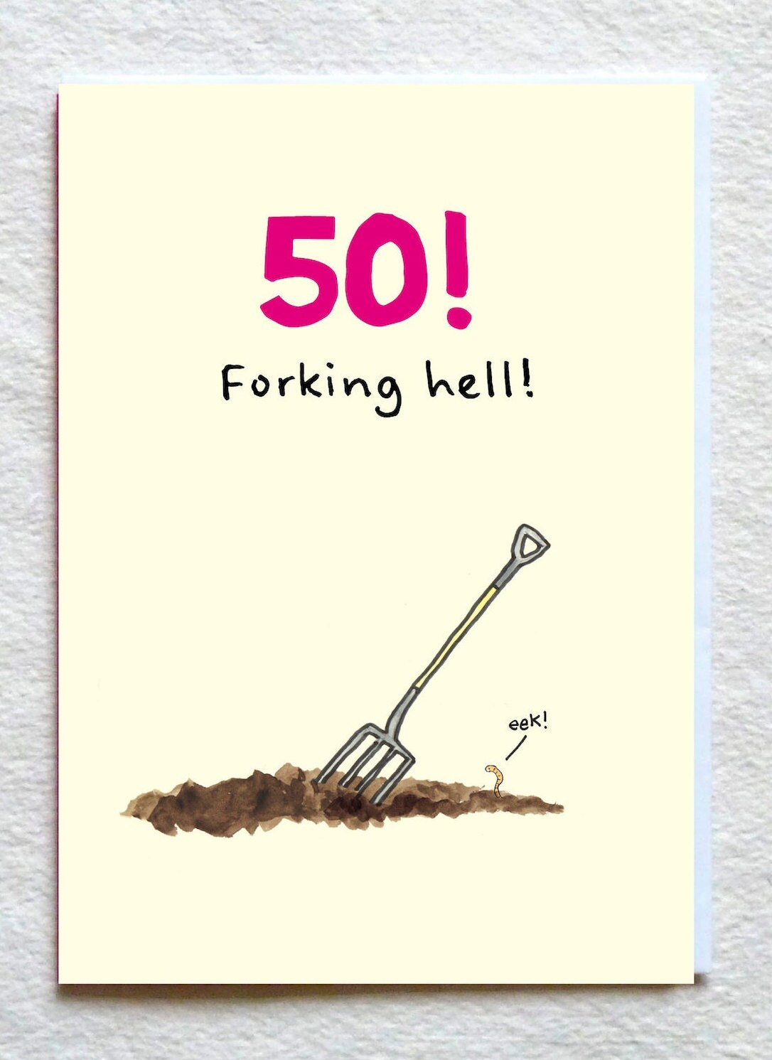 Rude 50th Birthday Card for Gardeners - Etsy UK