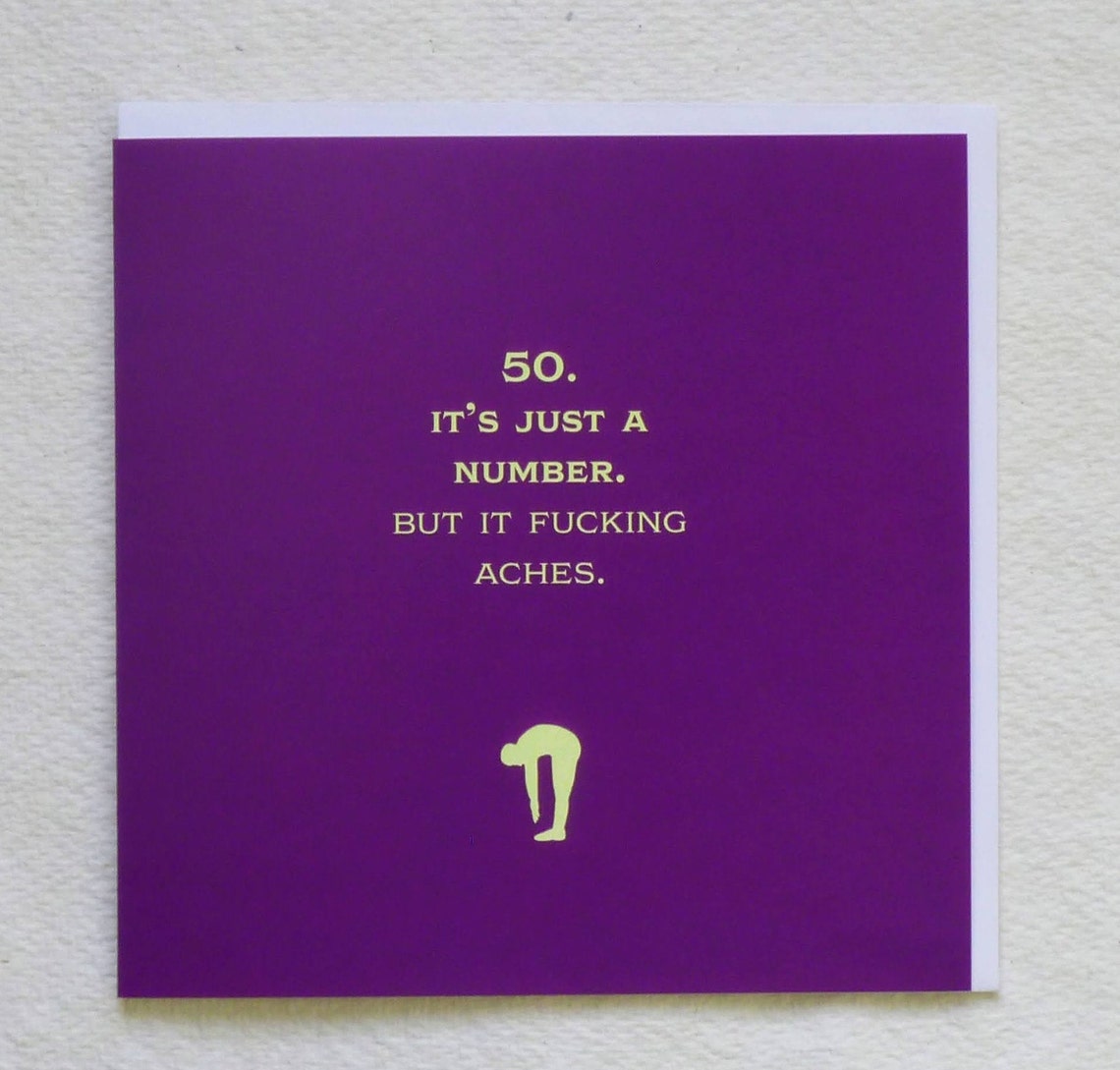 Rude 50th Birthday Card for Dad/best Friend/husband - Etsy