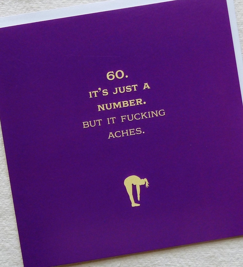 Funny 60th Birthday Card for Mum: Rude Card From Daughter - Etsy