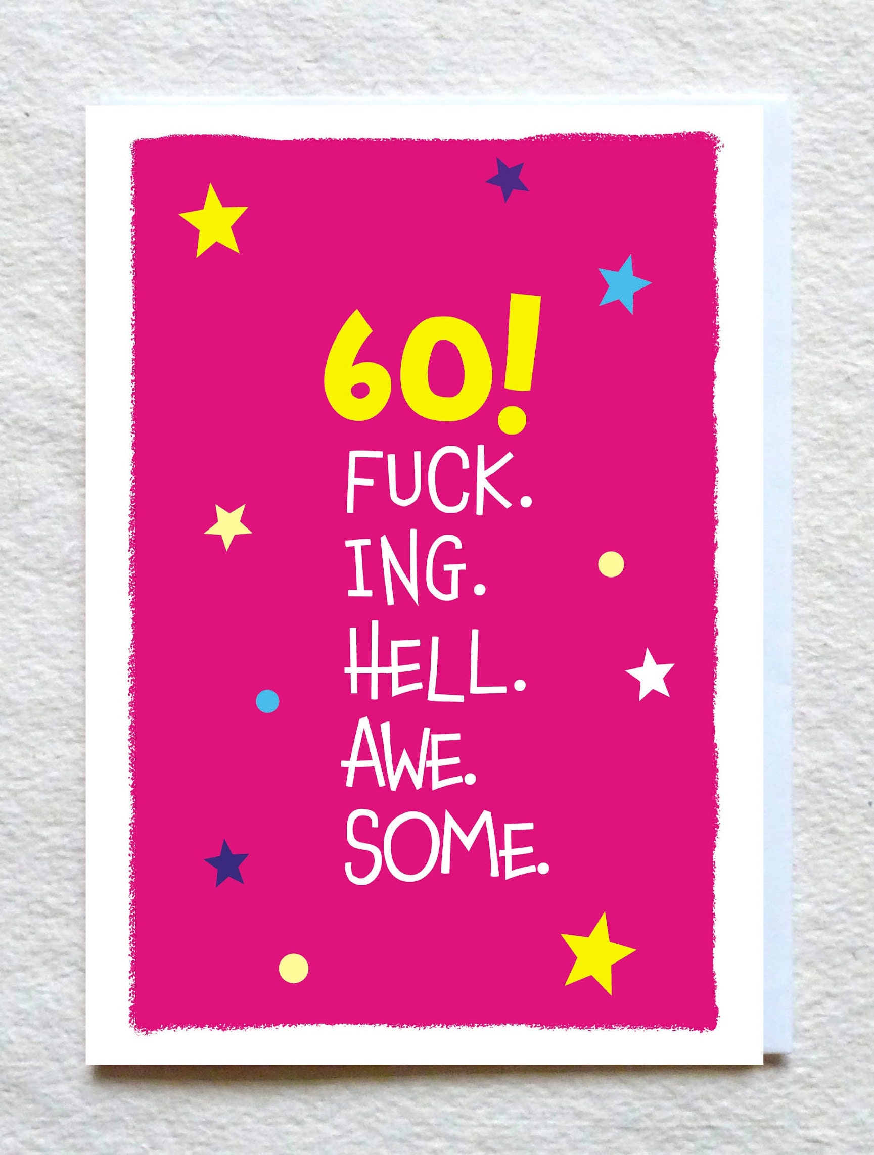 Rude 60th Birthday Card for Husband/wife/dad/mum/friend - Etsy