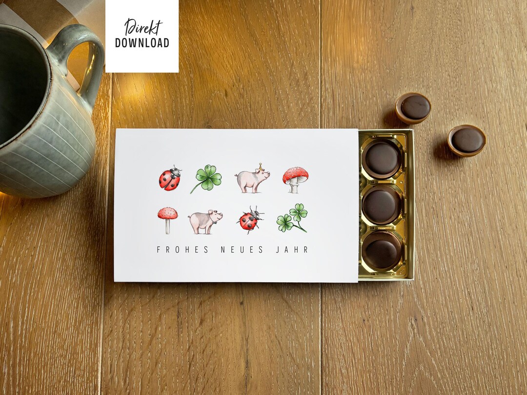 Print File for Toffifee Packaging Band "happy New Year" - Etsy