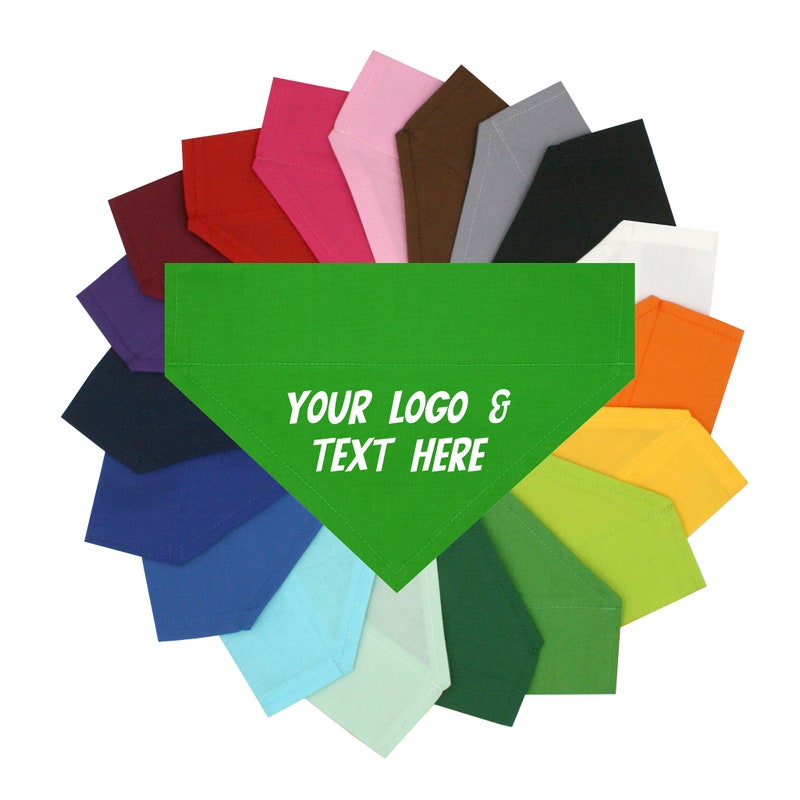 Bandanas Logo Custom - Etsy