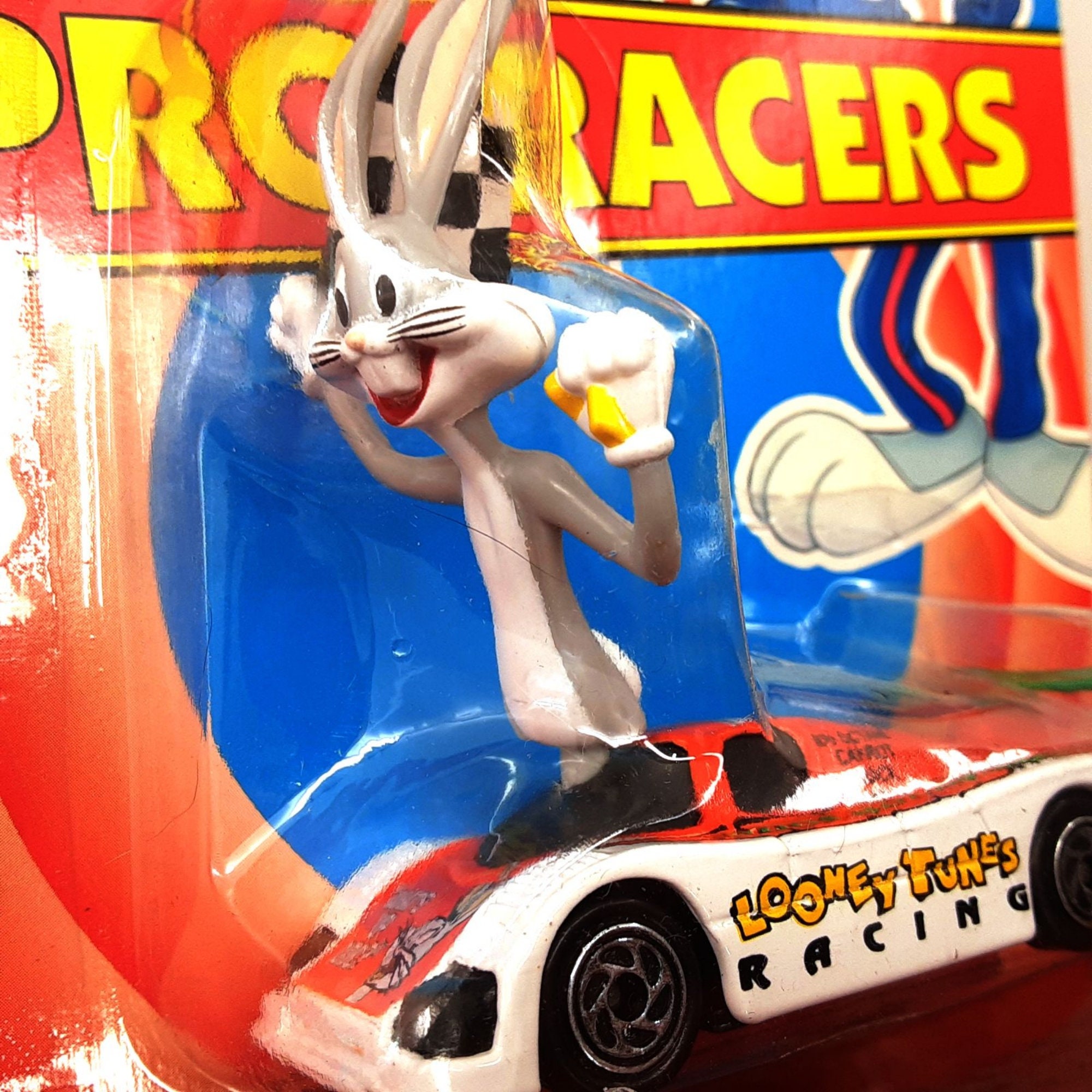 Matchbox Bugs Bunny W/ Flag Looney Tunes Pro Racers Diecast in Race Car ...