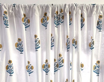 Block Print Curtains - Etsy