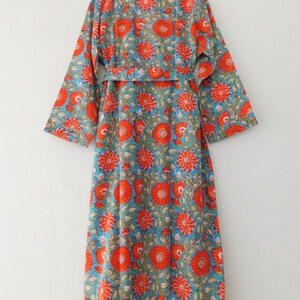 Cotton Kimono Robe, Bridesmaid Robes, Cotton Dressing Gown, Summer ...