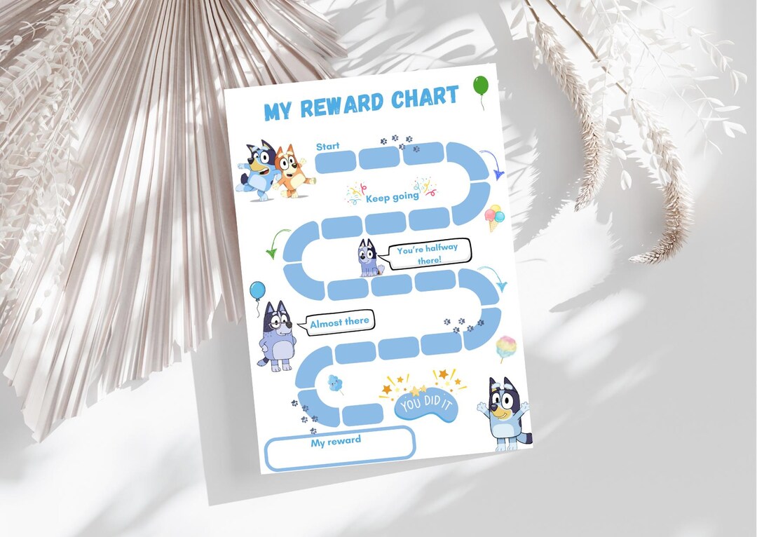 Bluey Reward Chart | Printable Reward Chart for Kids - Etsy