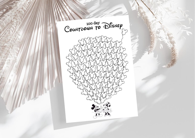 Disney Countdown | Mickey and Minnie Colour in Countdown | Disney ...