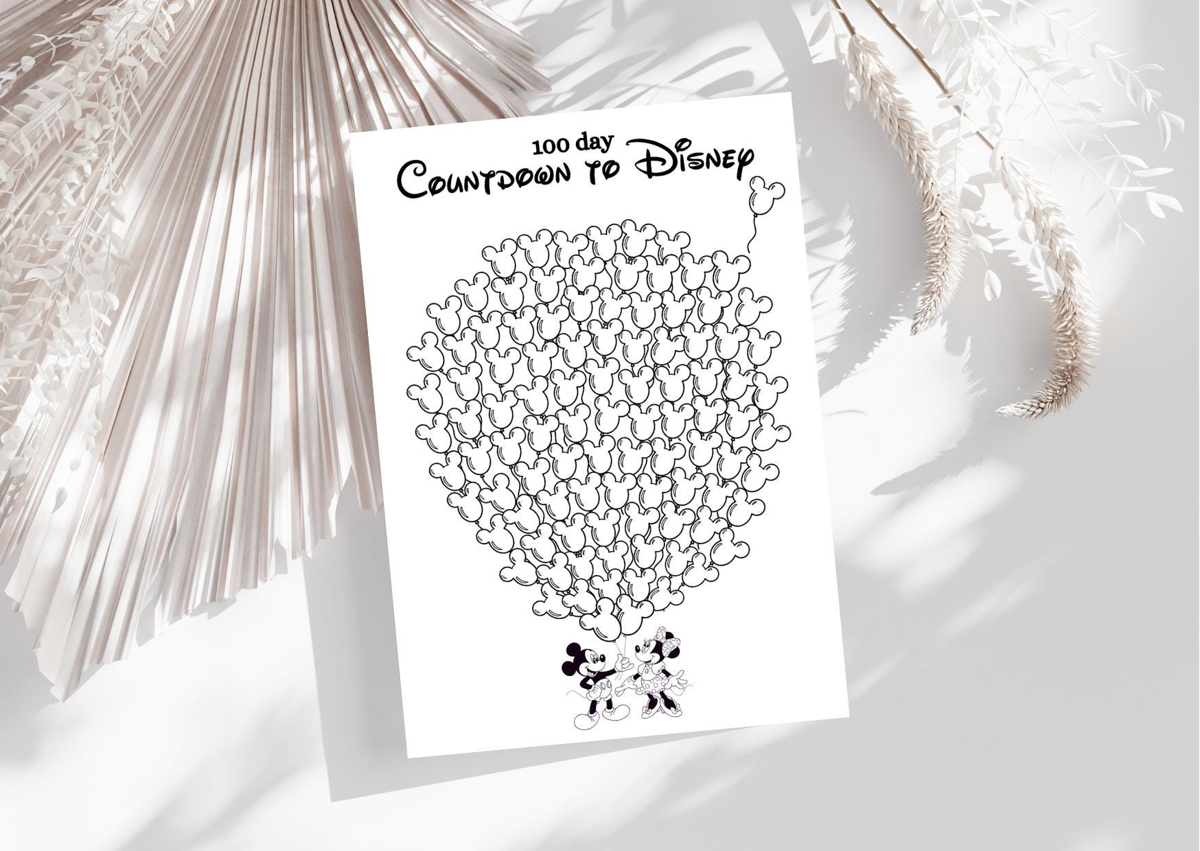 Disney Countdown | Mickey and Minnie Colour in Countdown | Disney ...