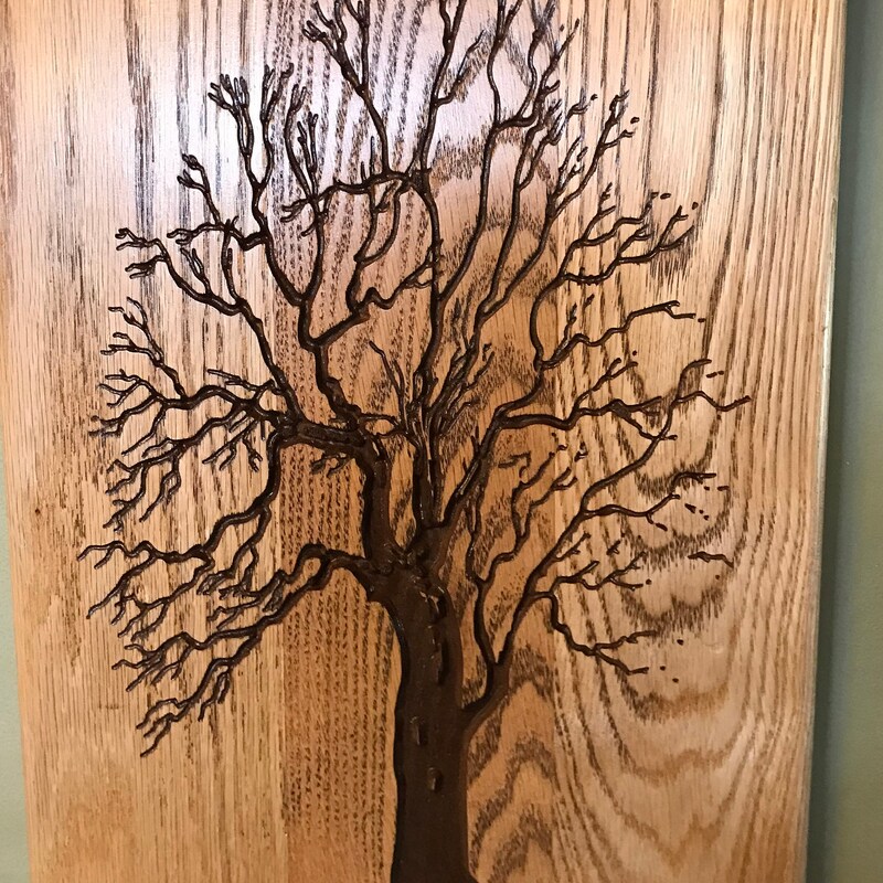 Hand Carved Tree - Etsy
