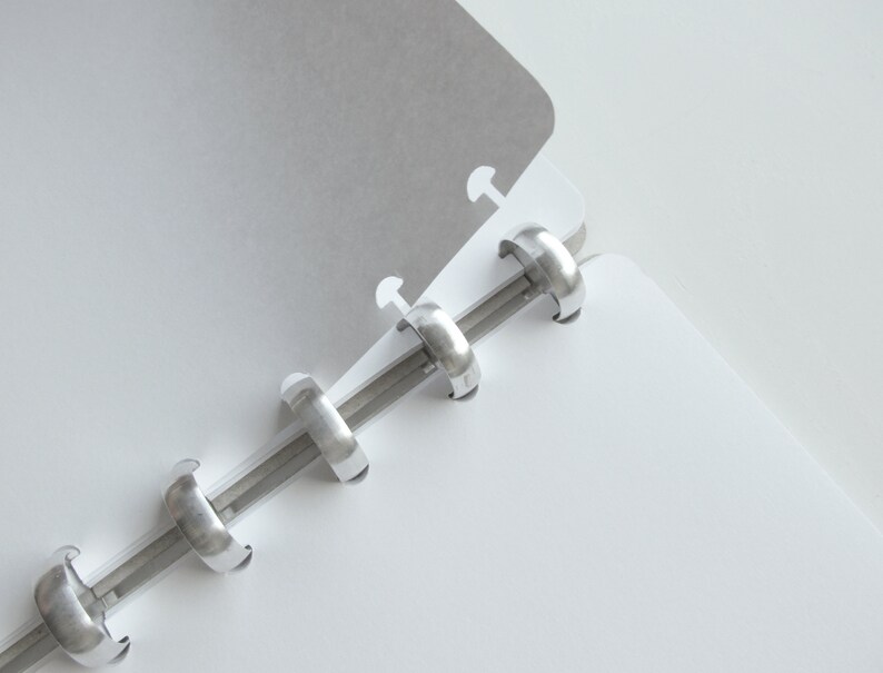 Refillable Discbound Notebook Plain Paper - Etsy