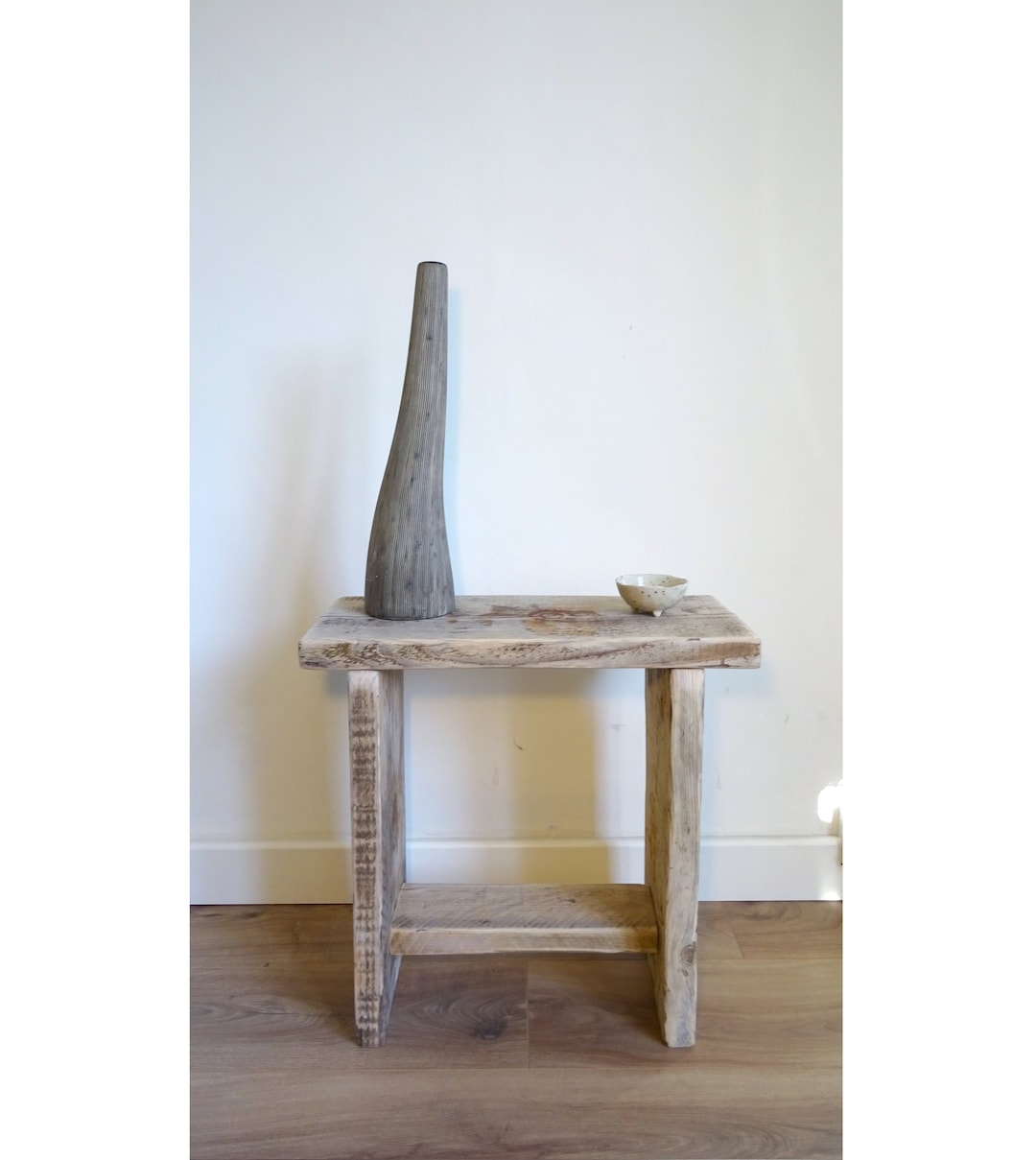 Dolmen Stool and Side Table Dark Aged Wood - Etsy UK