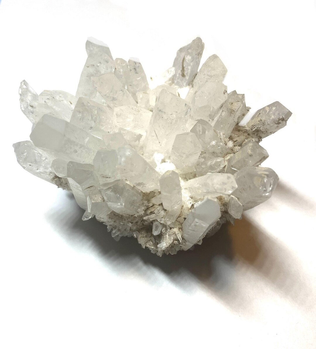 Natural Large Raw Clear Quartz Crystal Cluster, Big Crystals Home Decor ...