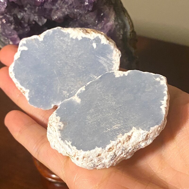 Angelite Crystal - Etsy