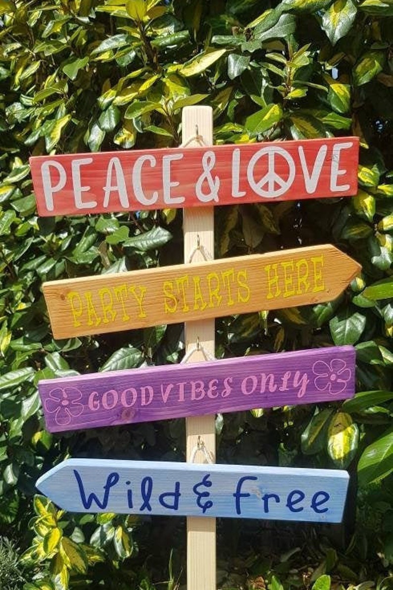 Set of 4 Festival Themed Signs | Etsy UK
