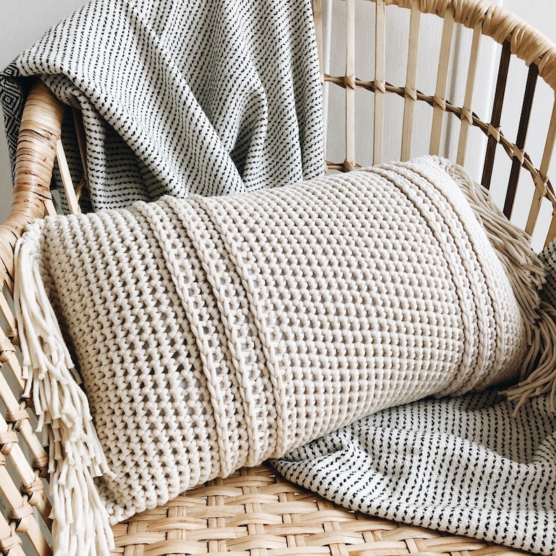 Crochet Pattern the Hadley Modern Boho Oblong Rectangle - Etsy