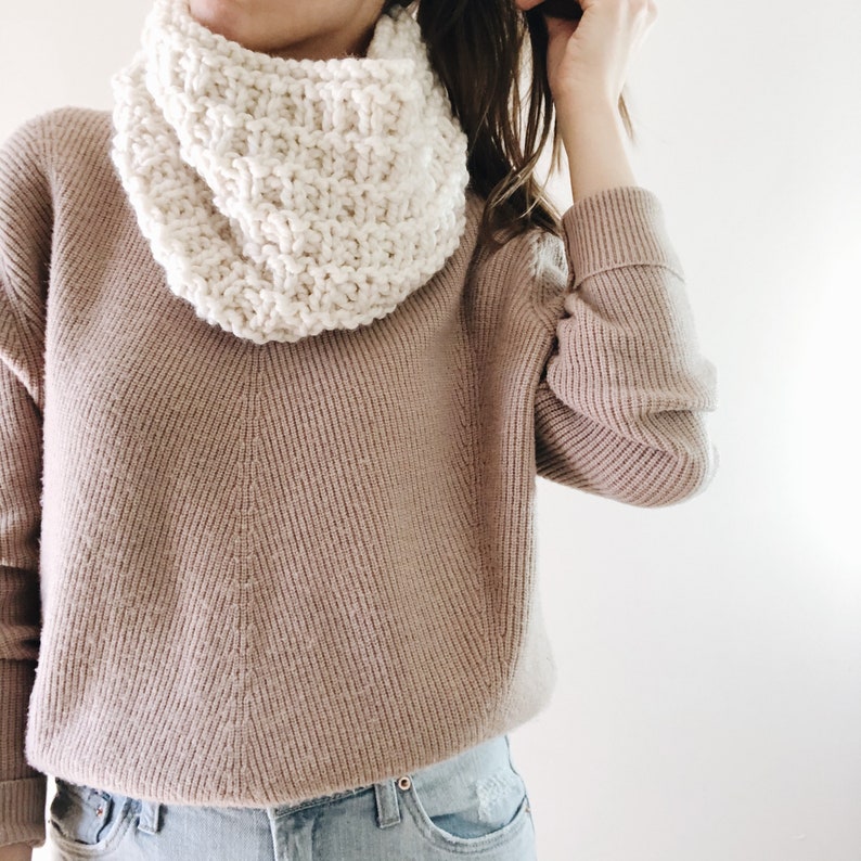 Knitting Pattern the Milton Modern Chunky Cowl Snood Scarf - Etsy