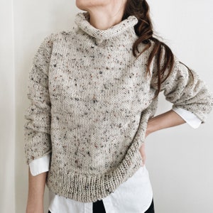 Knitting Pattern | the Chelsea | Modern Lightweight Roll Neck Knit ...