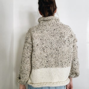 Knitting Pattern | the Knolls | Modern Chunky Roll Neck Knit Pullover ...