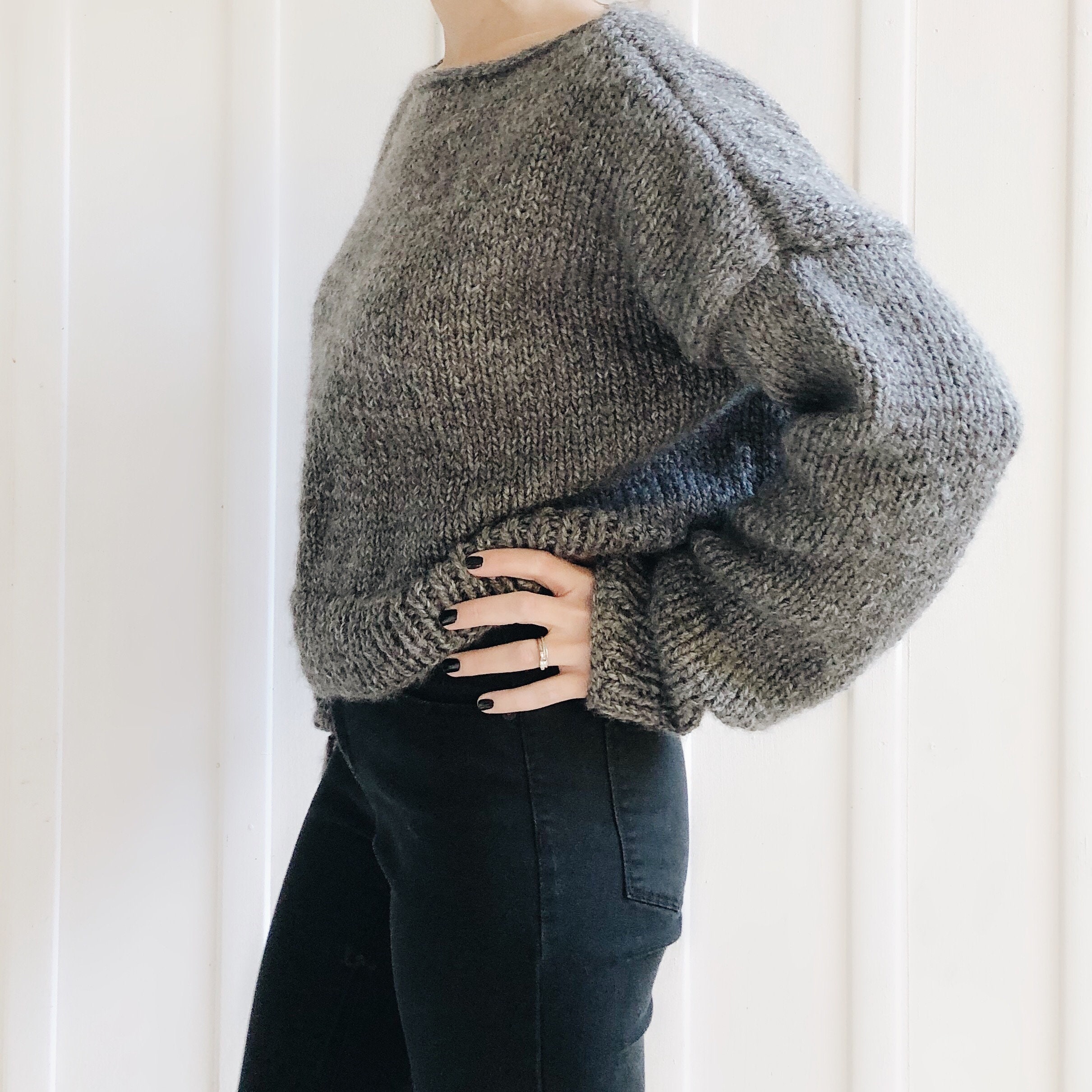Knitting Pattern the Aurie Modern Chunky Oversized Knit | Etsy