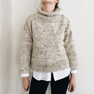 Knitting Pattern the Chelsea Modern Lightweight Roll Neck - Etsy