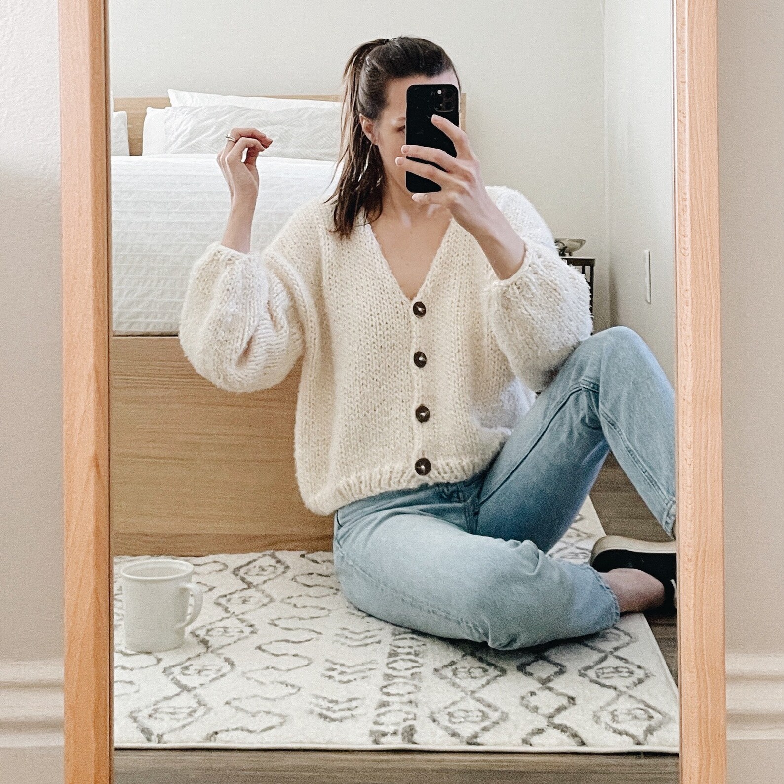 Knitting Pattern the Adelia Modern V Neck Cropped Cardigan - Etsy