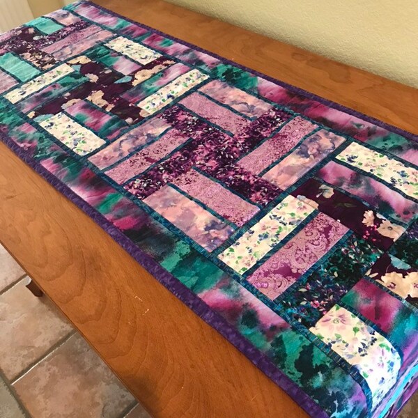 Purple Table Runner - Etsy