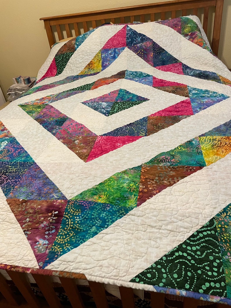 Batik Triangles - Etsy