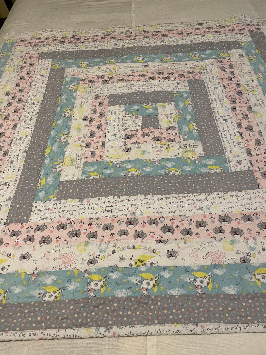 Nursery Rhymes Baby Quilt - Etsy