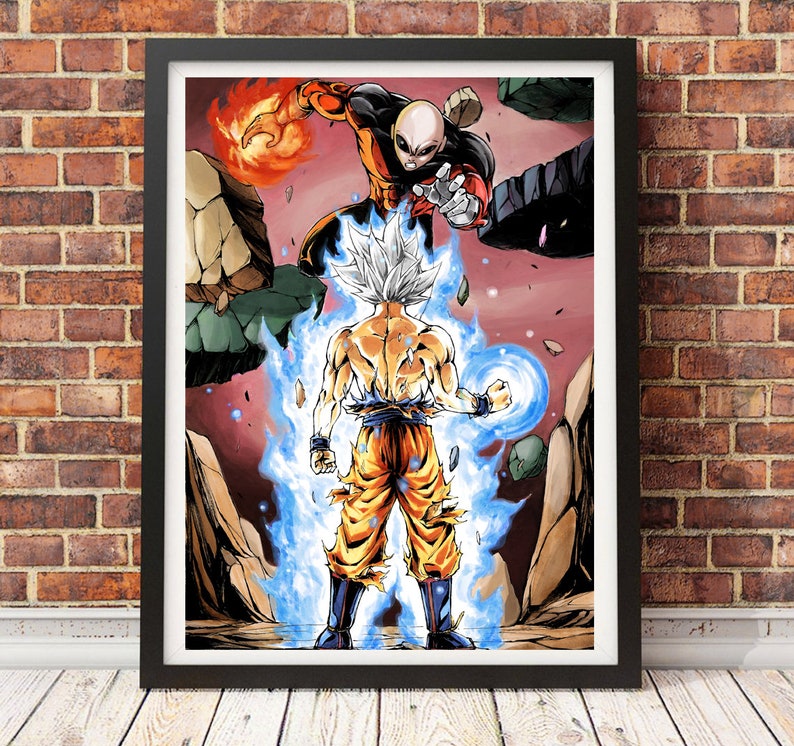 Goku Ultra Instint vs Jiren Poster A3 | Etsy