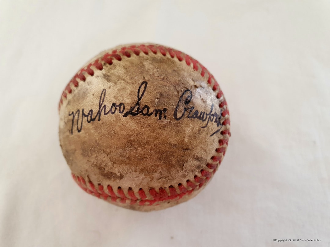 Wahoo Sam Crawford - Autographed 'vintage Baseball' COA WC24687 - Etsy