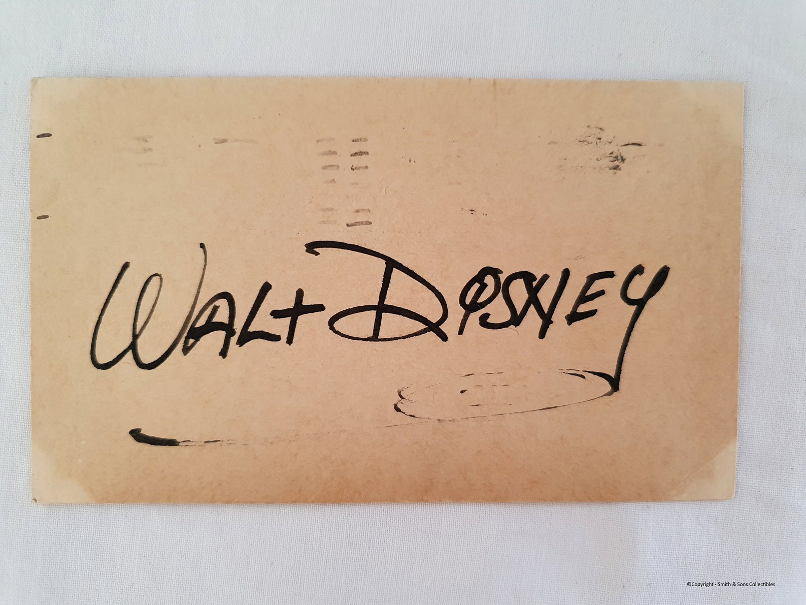 Walt Disney Autographed 8x10 Photo COA WD37964 - Etsy
