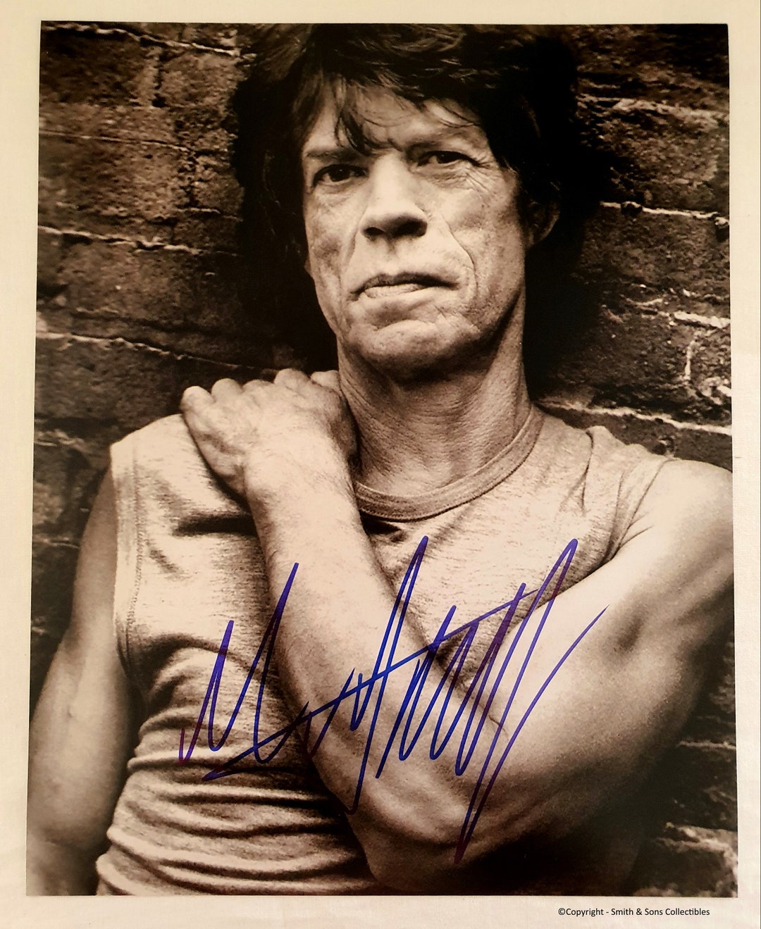 Mick Jagger Autographed Glossy 8x10 Photo COA #MJ22174 - Etsy