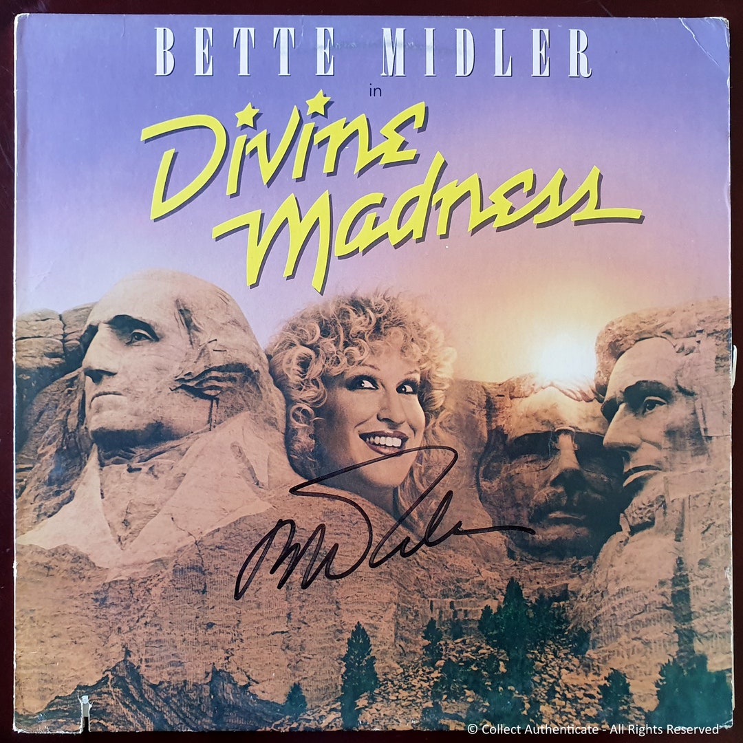 Bette Midler Autographed 'divine Madness' Record Album - COA #BM59040 ...