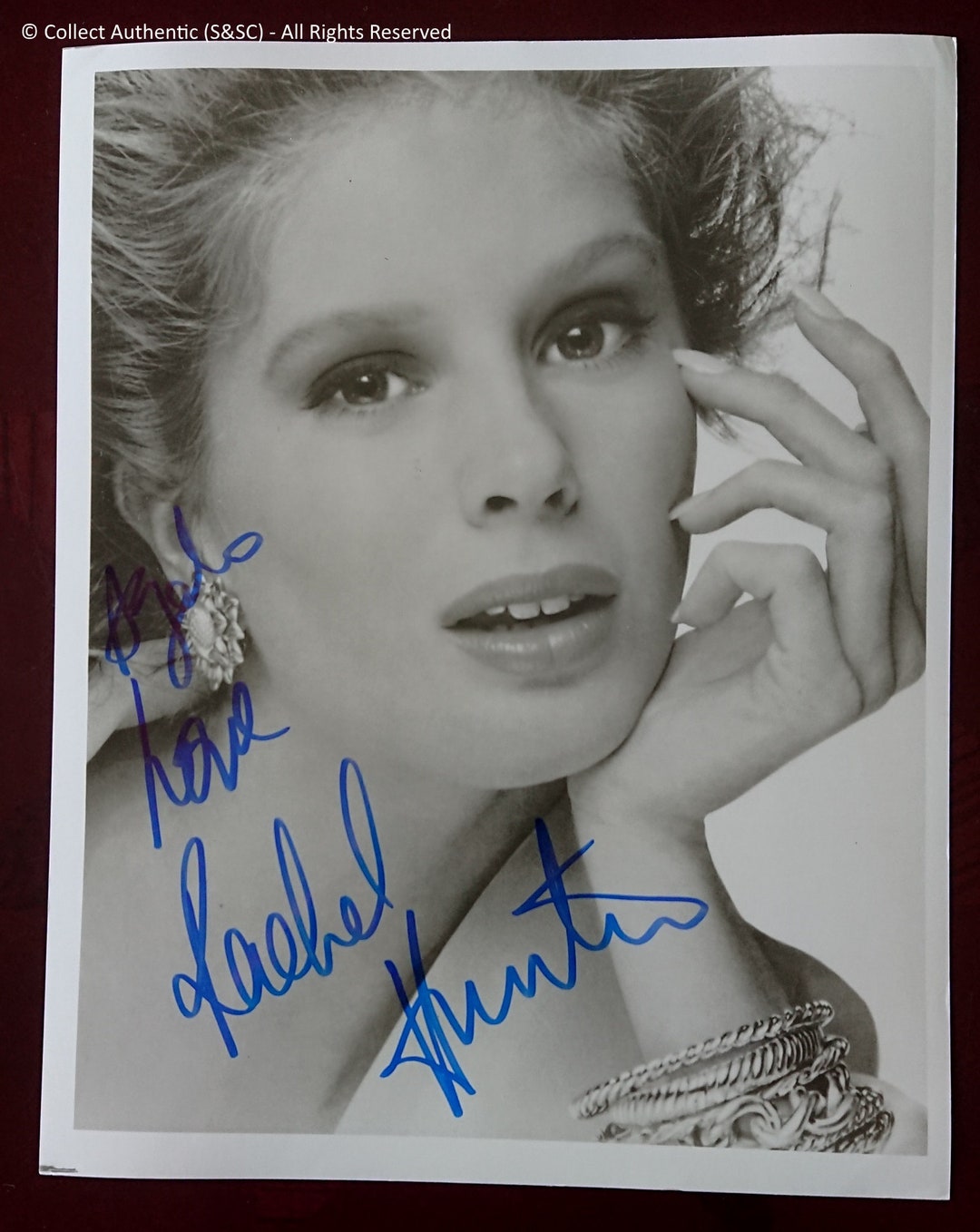 Rachel Hunter Autographed Glossy 8x10 Photo - COA #RH58895 - Etsy